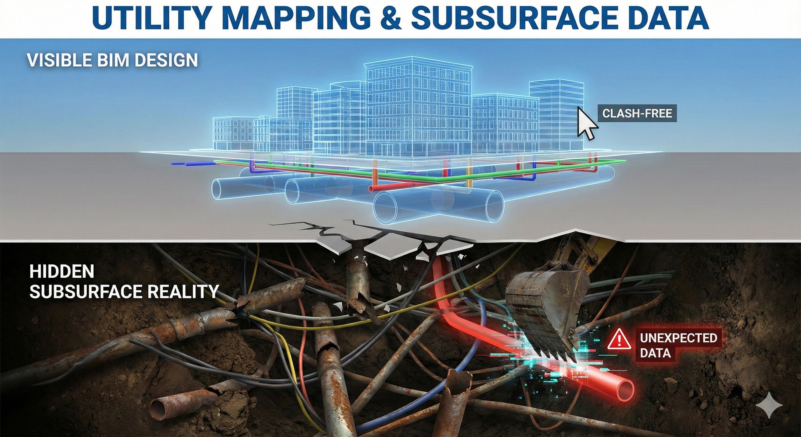 Utility Mapping & Subsurface Data for BIM Design